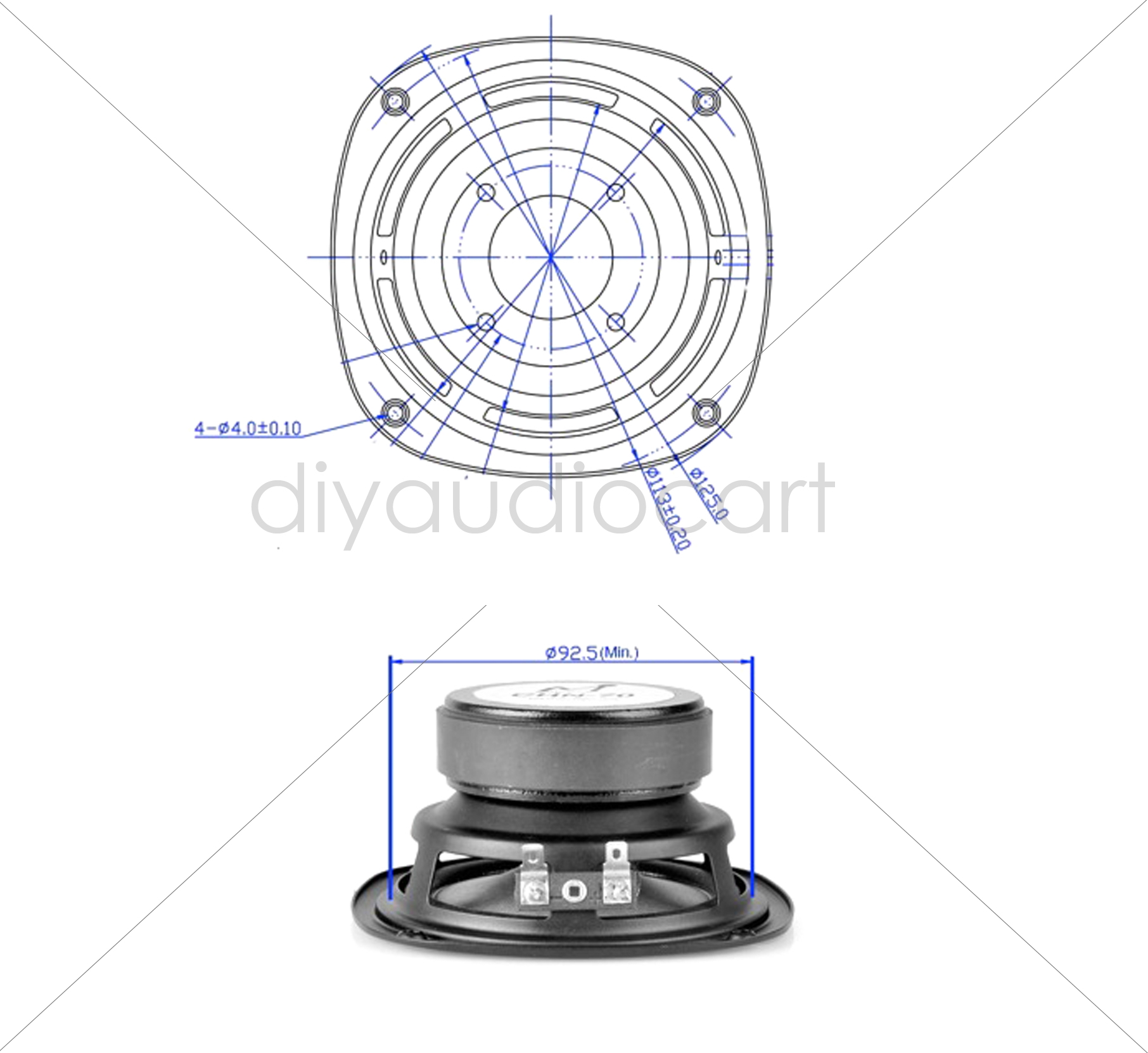 MarkAudio CHN-70 Natural (4 inch driver) - PAIR - diyaudiocart